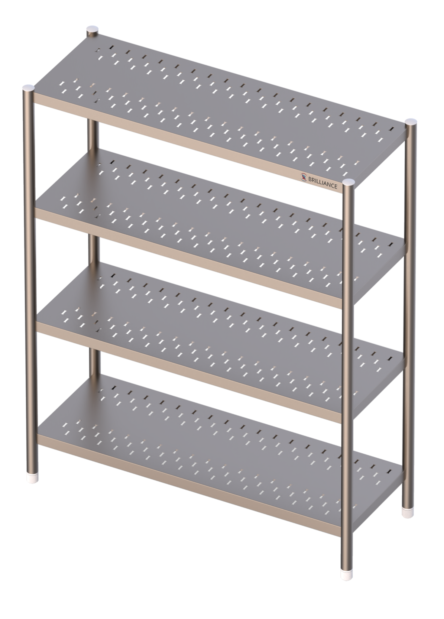 PERFORATED STORAGE RACK 4 SHELVES – Brilliance