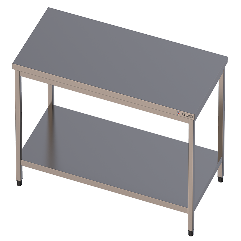 WORK TABLE WITH UNDER SHELF - Brilliance